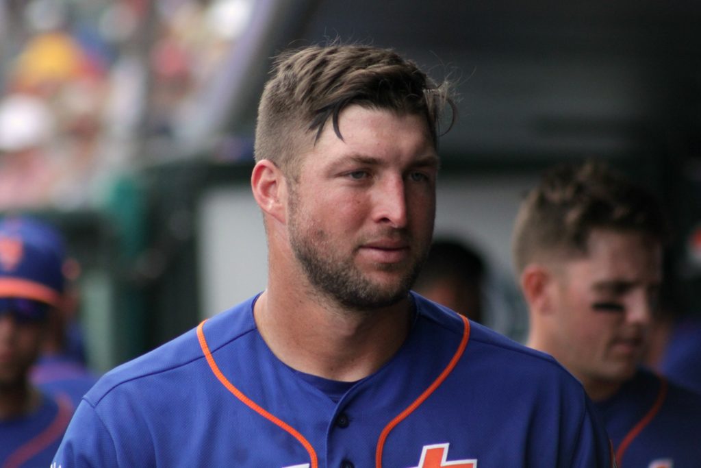 Tim_Tebow_in_the_dugout (Photo by Sports Spectrum -) | Nerd in the Word